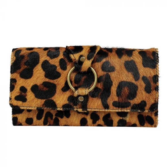 Myra Bag | Bags | Leopard Print Front Flap Cowhide Wallet | Poshmark